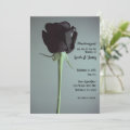 Single Black Moody Grey Romantic Elegant Wedding Invitation | Zazzle
