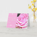 Single Pink Rose Get Well Card | Zazzle