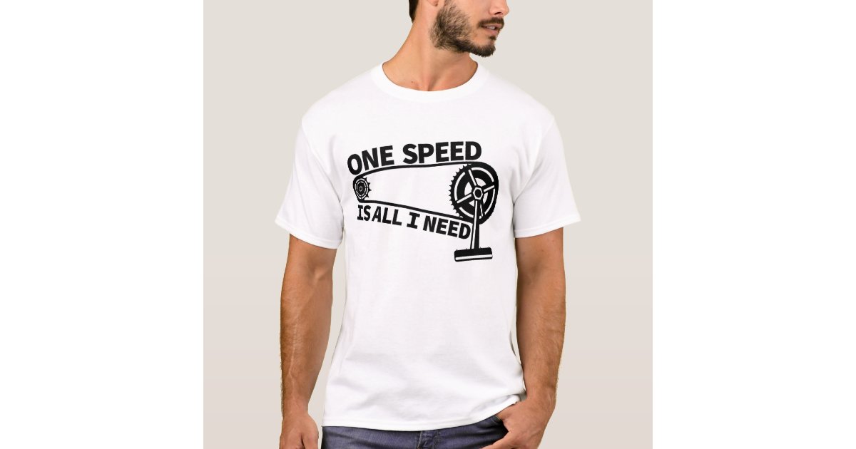 Single Speed Fixed Gear Bicycle T-Shirt | Zazzle