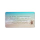 Single Starfish Wide Beach Scene Address Labels | Zazzle