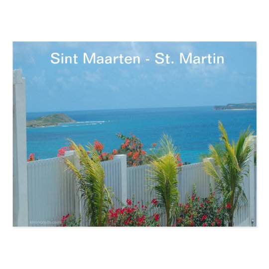 Sint Maarten - St. Martin Ocean Blue Seascape Postcard | Zazzle.com