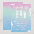 Sip and Dip Pool Party Birthday Party Invitation | Zazzle