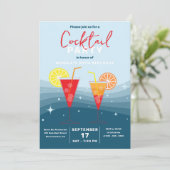 Sip and Sparkle Cocktail Soirée Birthday Party Invitation | Zazzle