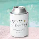 Sip Sip Hooray Bridal Shower Wedding Favor Can Cooler | Zazzle