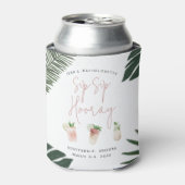 Sip Sip Hooray Personalized Bachelorette Party Can Cooler | Zazzle