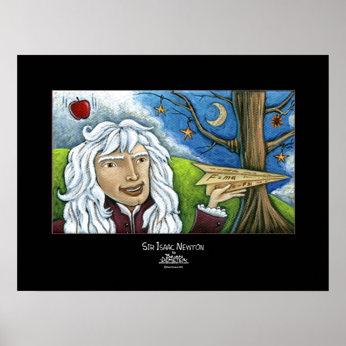 Sir Isaac Newton Poster | Zazzle.com