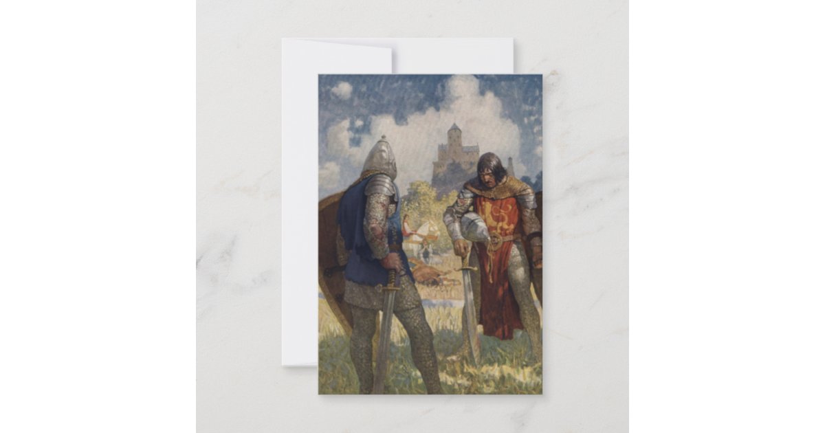 Sir Launcelot du Lake, Knight of the Round Table Card | Zazzle