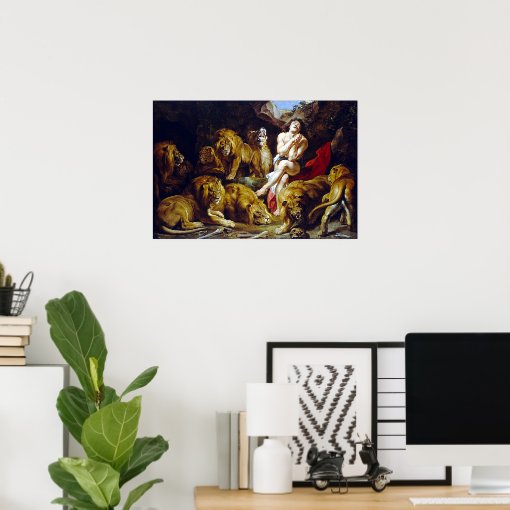 Sir Peter Paul Rubens Daniel in the Lions' Den Poster | Zazzle