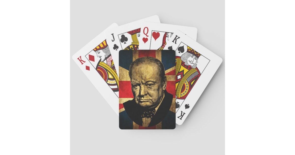 Sir Winston Churchill Poker Cards | Zazzle