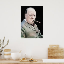 Sir Winston Churchill Poster | Zazzle