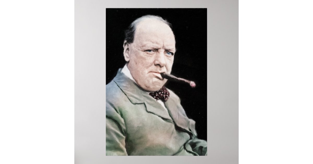 Sir Winston Churchill Poster | Zazzle