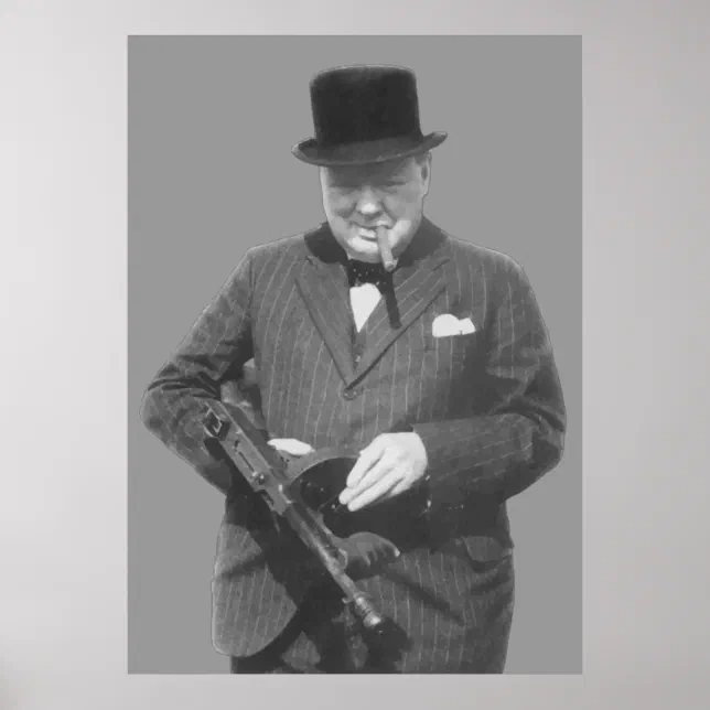 Sir Winston Churchill Poster | Zazzle