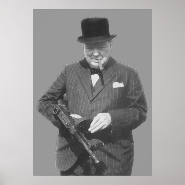 Sir Winston Churchill Poster | Zazzle.com