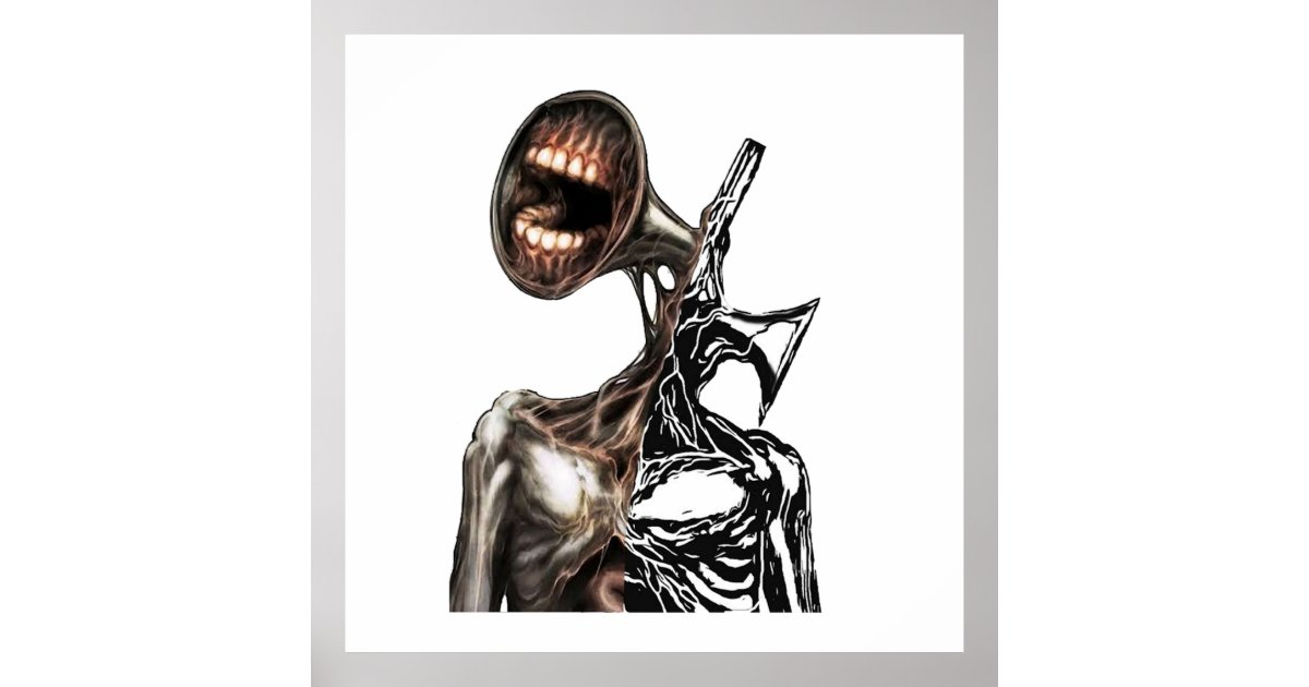 siren head creepypasta creature poster | Zazzle