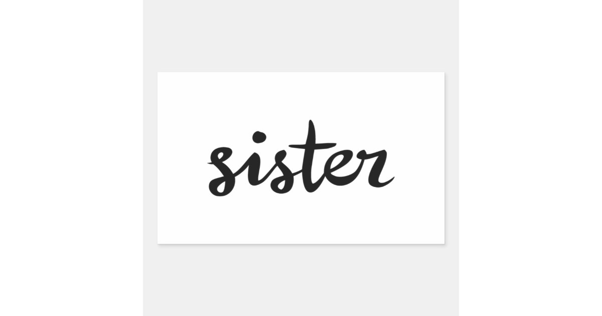 Sister Sticker | Zazzle