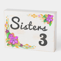 Sisters, sisters – Devoted Sisters Wood Box Sign | Zazzle