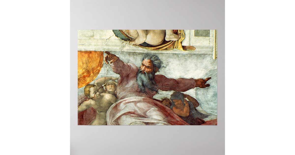 Sistine Chapel Ceiling 2 Poster | Zazzle