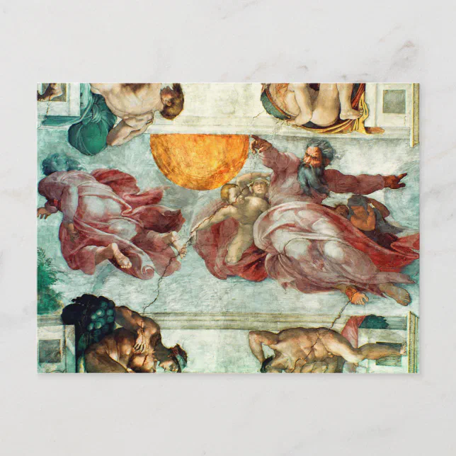 Sistine Chapel Ceiling 3 Postcard | Zazzle