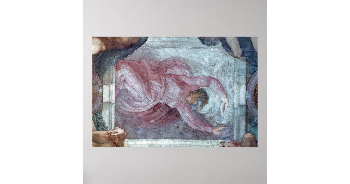 Sistine Chapel Ceiling 3 Poster | Zazzle