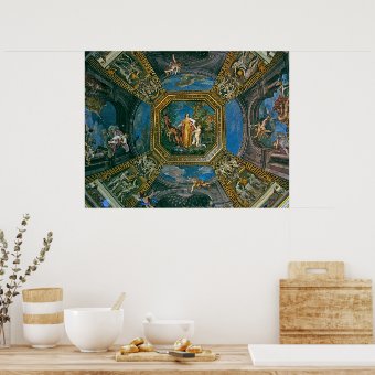 Sistine Chapel Ceiling Detail Poster | Zazzle