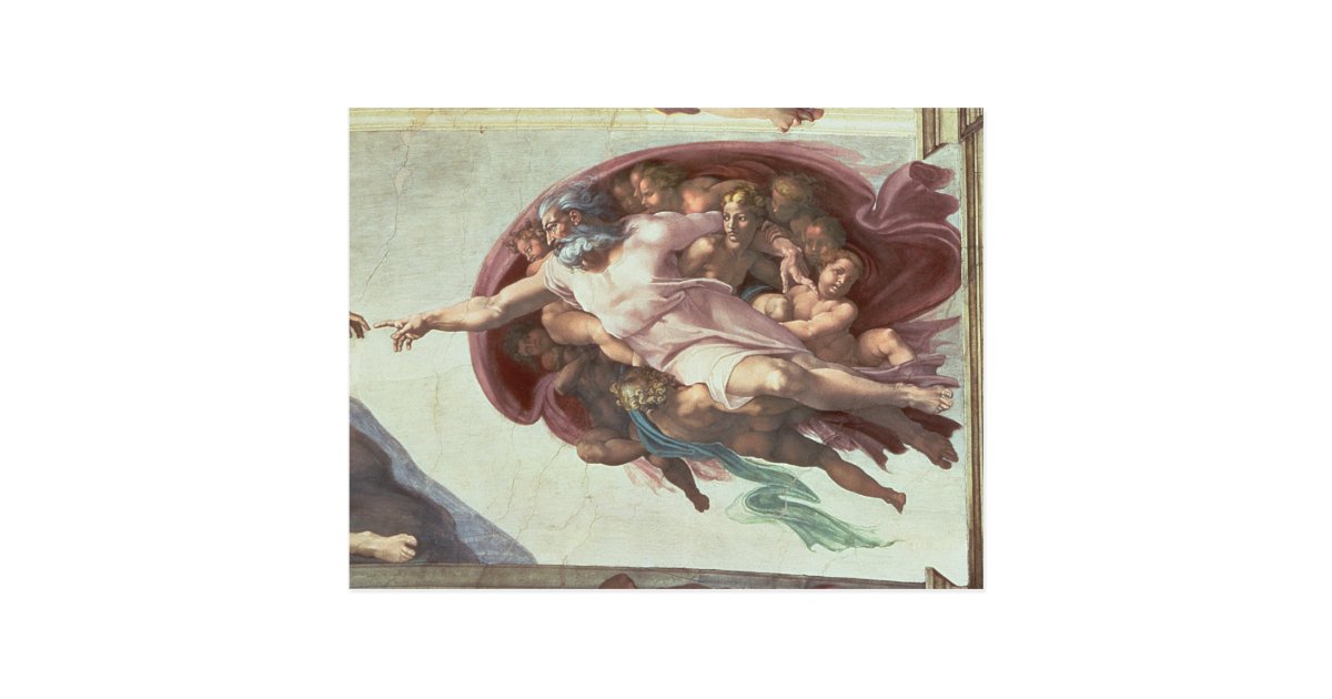 Sistine Chapel Ceiling Postcard | Zazzle.com