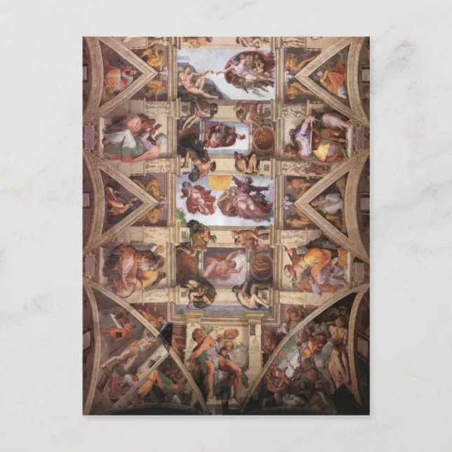 Sistine Chapel Ceiling Postcard | Zazzle