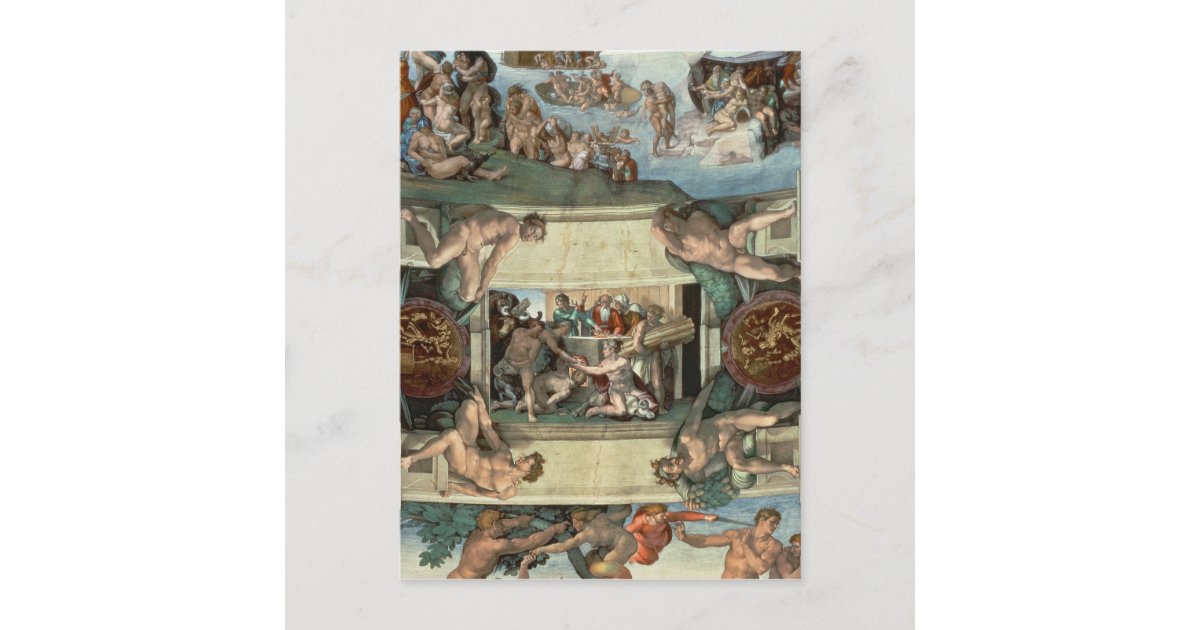 Sistine Chapel Ceiling Postcard | Zazzle