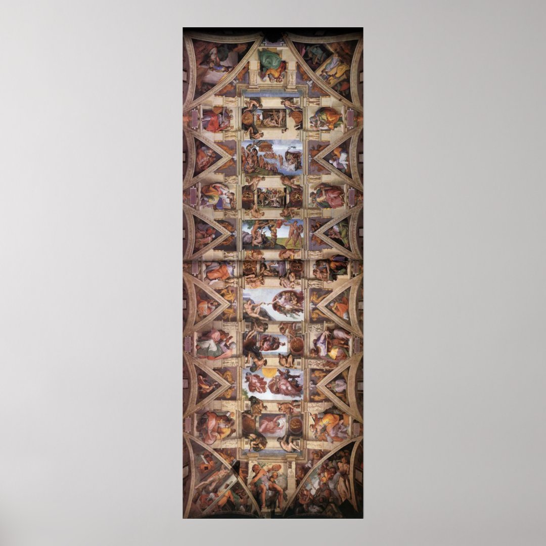 Sistine Chapel Ceiling Poster | Zazzle