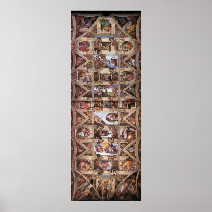 Sistine Chapel Ceiling Poster | Zazzle