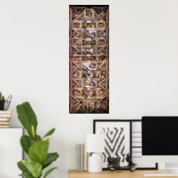 Sistine Chapel Ceiling Poster | Zazzle