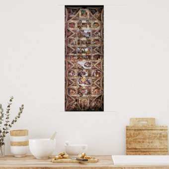 Sistine Chapel Ceiling Poster | Zazzle