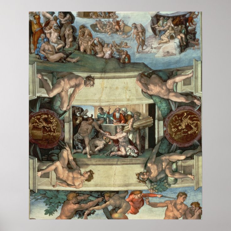 Sistine Chapel Ceiling Poster | Zazzle