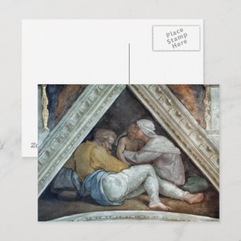 Sistine Chapel Ceiling: The Ancestors of Christ Postcard | Zazzle