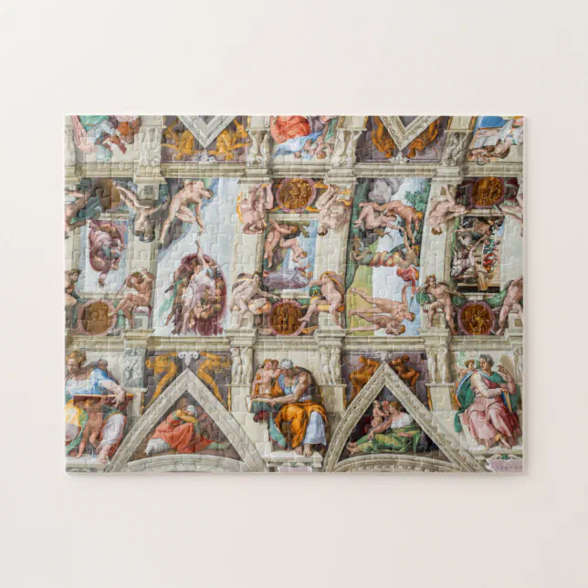 Sistine Chapel Michelangelo - Vatican, Rome, Italy Jigsaw Puzzle | Zazzle