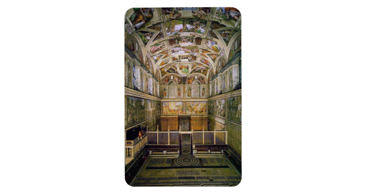 sistine chapel roof magnet | Zazzle
