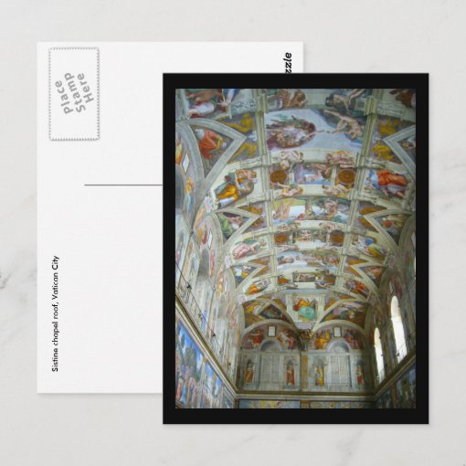 sistine chapel vc postcard | Zazzle