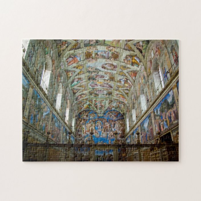 sistine chapel west jigsaw puzzle | Zazzle.com