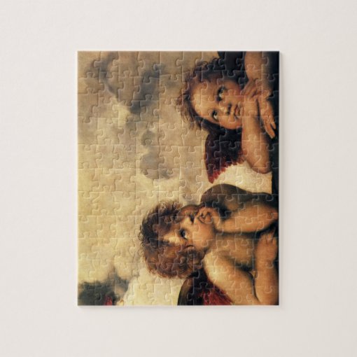 Sistine Madonna Angels by Raphael Sanzio Jigsaw Puzzle | Zazzle