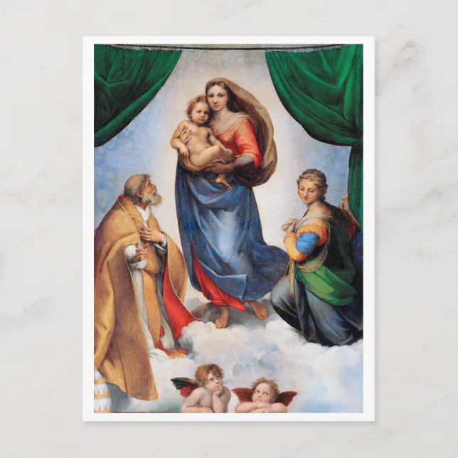 Sistine Madonna, Raphael Postcard | Zazzle