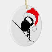 Sisyphus Kettlebell Merry Christmas Ceramic Ornament | Zazzle