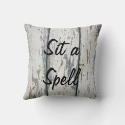 Sit A Spell Throw Pillow | Zazzle