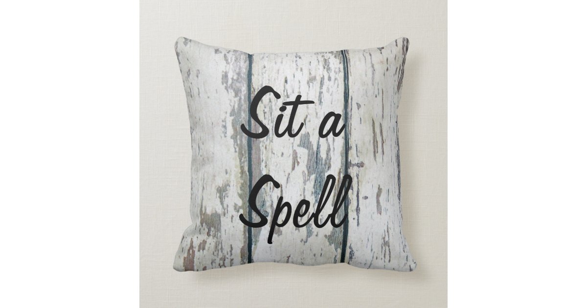 Sit A Spell Throw Pillow | Zazzle.com