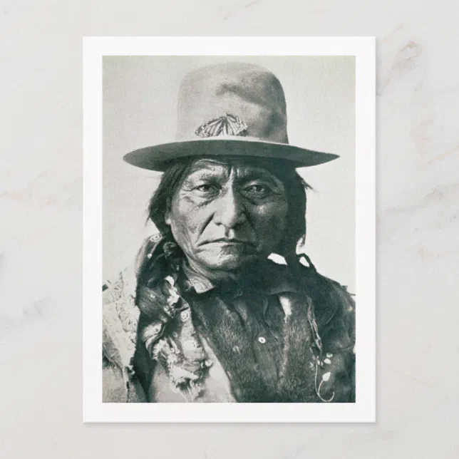 Sitting Bull (1831-1890) (b/w photo) Postcard | Zazzle