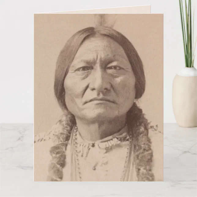 SITTING BULL NATIVE AMERICAN INDIAN GIANT CARDS | Zazzle