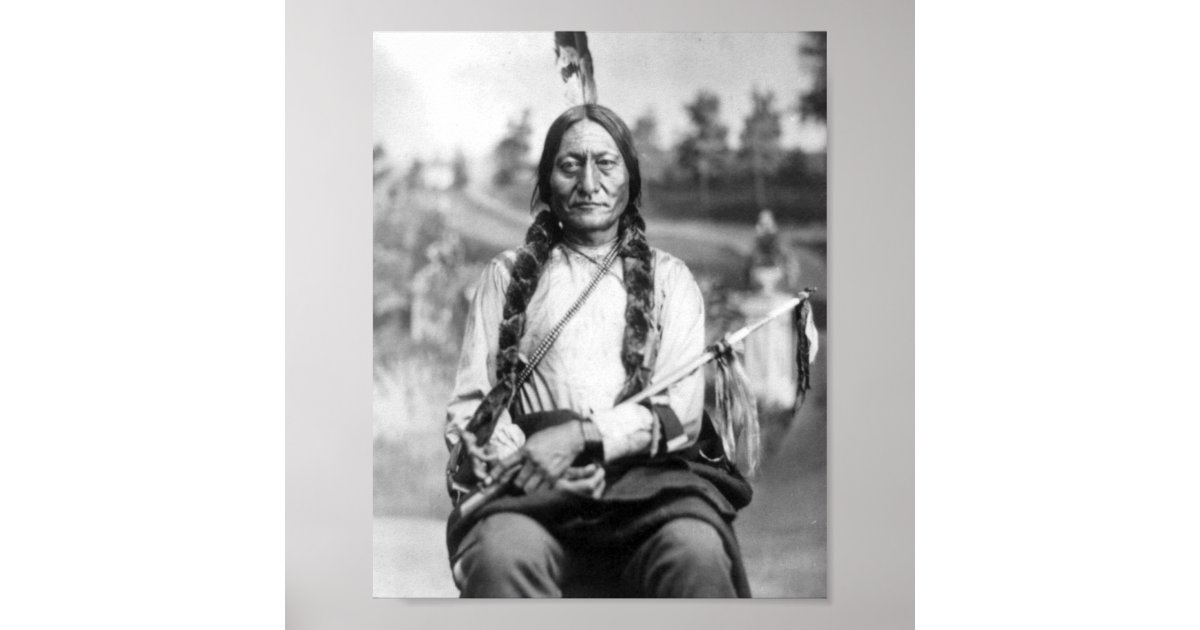 Sitting Bull Portrait Poster | Zazzle