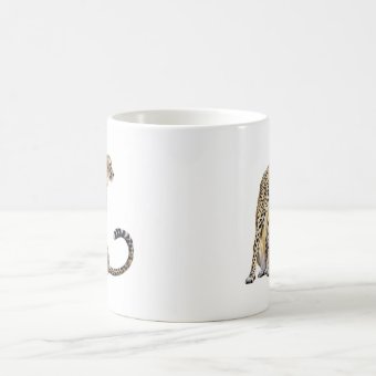 Sitting cheetah coffee mug | Zazzle