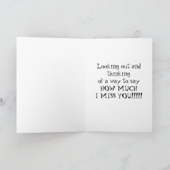 "SITTING DUCK" says ***MISSING YOU*** BOO HOO Card | Zazzle