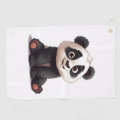 Sitting Panda Bear Cartoon Illustration Artwork Golf Towel | Zazzle