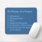 Six Phases of a Project Mouse Pad | Zazzle