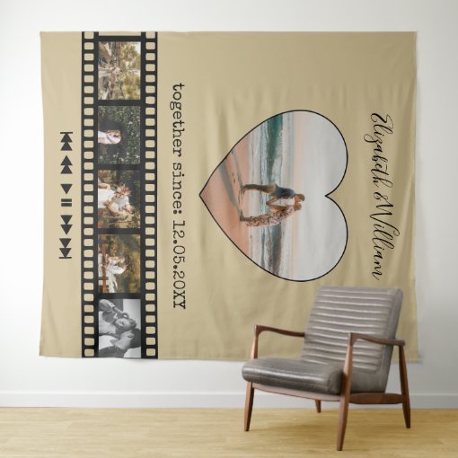 Six Photos Collage Movie Inspiring Photo Backdrop | Zazzle